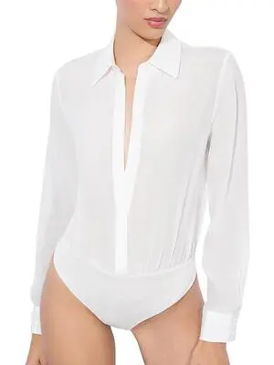 Alice + Olivia Alice And Olivia Willa Bodysuit Off White