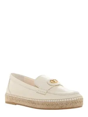 Valentino Garavani Vlogo Espadrille Loafers - Ivory/multi