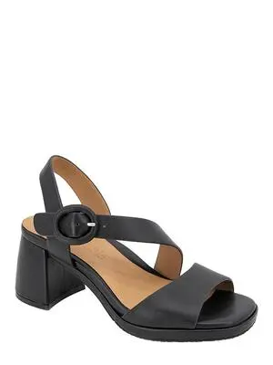 KENNETH COLE Roma Sandals - Black Leather