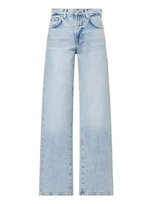 7 For All Mankind Tess Straight-leg High-rise Denim Trousers - Ode To