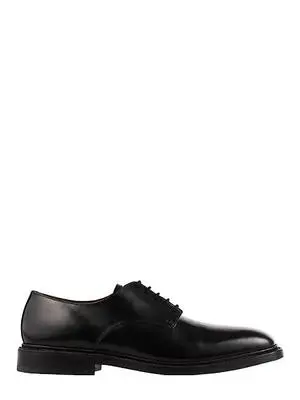 Sandro Leather Derby Shoes - Noir / Gris