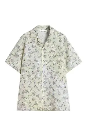 LANVIN Floral-print Shirt - Neutrals