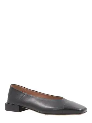 Bruno Magli Bruno Magli Patria Leather Flat Black/ Black