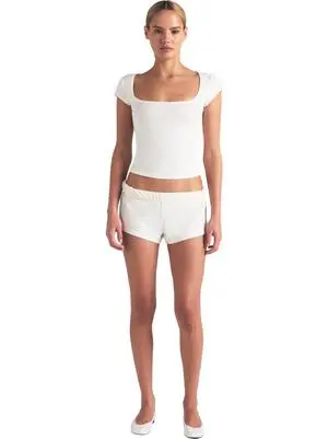 SKIMS Cotton Jersey Loose Short Marble