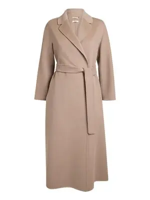 Max Mara Virgin Wool Trench Coat Beige