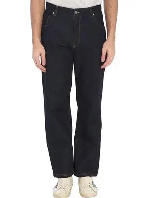 Fendi Crest Logo Straight-leg Jeans - Blue