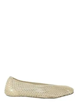 Victoria Beckham Perforated Ballet Flats - Grey