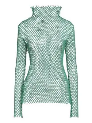 MSGM Knitted Turtleneck Top Green