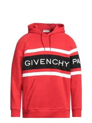 Givenchy Cotton-Blend Logo Hoodie Red