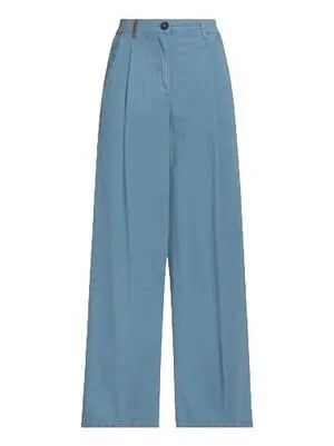 Peserico PESERICO Wide-Leg Pants Blue