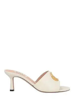Bally Leather Slide Sandals - Off White