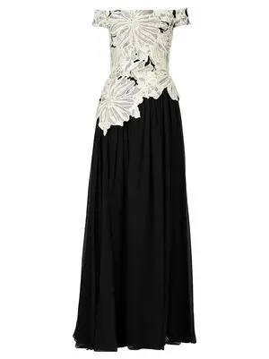 Elie Saab Sequin-embellished Off-shoulder Dress - Black