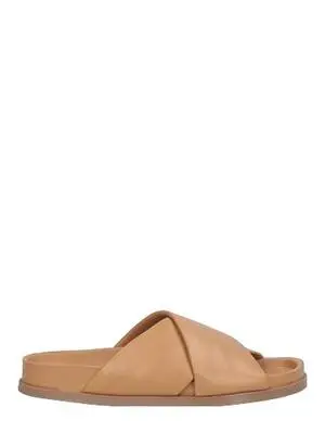 MANSUR GAVRIEL Leather Flat Sandals - Beige