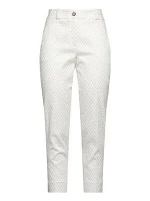 Peserico Tapered Polka Dot Pants - White