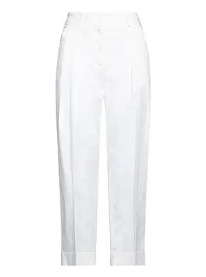 Peserico Tapered Poplin Pants - White
