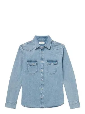 Mr P. Denim Western Shirt - Blue