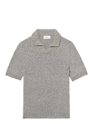 MR P. Mr P. - Organic Cotton-Bouclé Polo Shirt - Men - Gray - XS