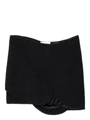 FERRAGAMO Bouclé Mini Skirt - Black