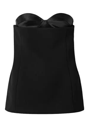 Khaite Ayla Strapless Top - Black