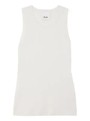 ALLUDE Cashmere Tank - Cream