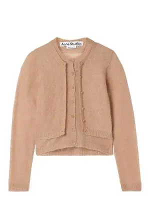 Acne Studios Mohair-blend Cardigan - Sand
