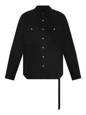 Rick Owens Drawstring Shirt - Black