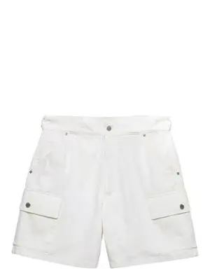Prada Triangle-logo Shorts - White
