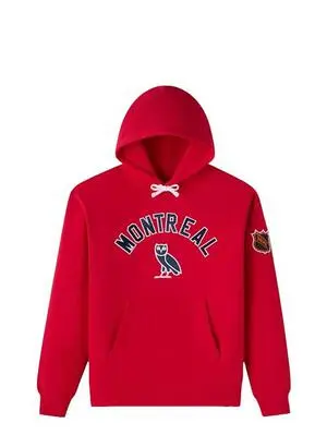 OVO X Nhl Montreal Canadiens Team Training Hoodie - Red