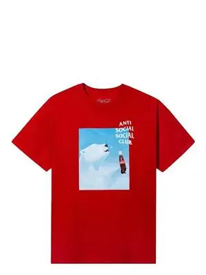 ANTI SOCIAL SOCIAL CLUB Cocacola Pb Snowflake Tee Shirt - Red