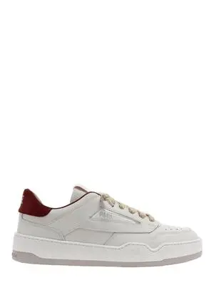 P448 Brixton Low Top Sneaker - White/red