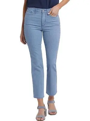 NYDJ Billie Stripe High Waist Ankle Bootcut Jeans - Villa Vista Stripe