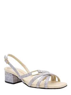 AMALFI BY RANGONI Marte Slingback Sandal - Black Glitter Balla