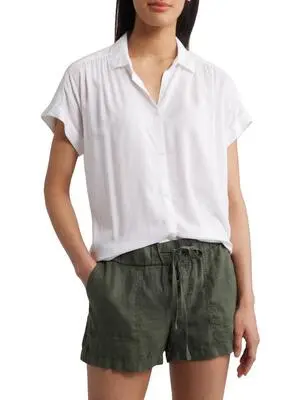 BEACHLUNCHLOUNGE Dara Button-up Shirt - White