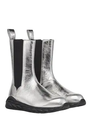 Mcm Skywander Ankle Boots - Silver