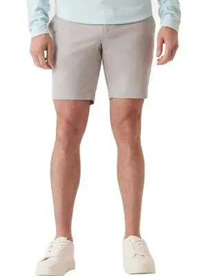 DEKE Oasis Luxeflex Twill Bermuda Shorts Stone