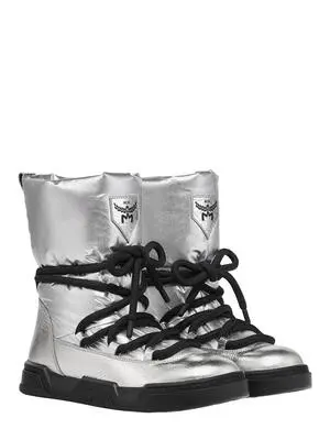 Mcm Skyward Ankle Boots - Silver