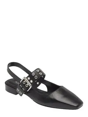 Rag & Bone Astra Mary Jane Slingback Flat - Black