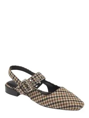 Rag & Bone Rag & Bone Astra Mary Jane Slingback Flat Tan Multi
