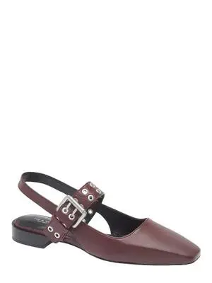 Rag & Bone Rag & Bone Astra Mary Jane Slingback Flat Wine
