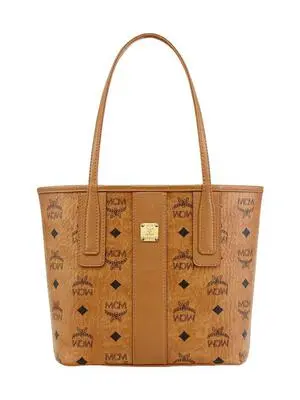 Mcm Mini Reversible Liz Shopper - Cognac