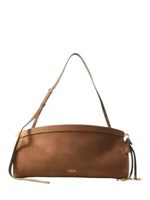 ALAÏA Alaïa Click Medium Nubuck Shoulder Bag