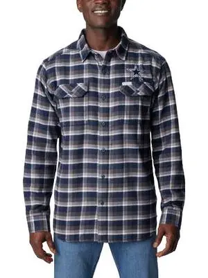 Columbia Dallas Cowboys Flare Gun Flannel Button-up Shirt - Navy