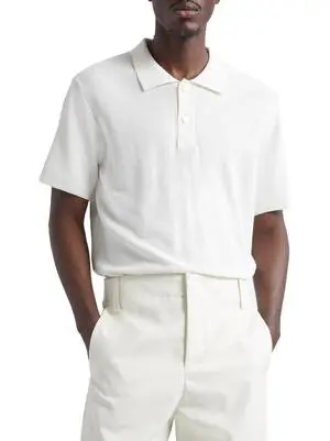 Jacquemus Le Polo Maille Loose Fit Piqué Polo - Off-white