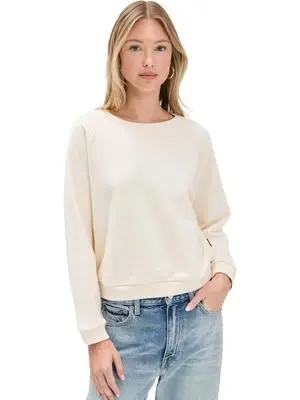JAMIE HALLER The Daily Sweatshirt - Natural White