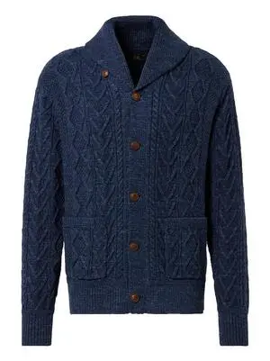 Ralph Lauren Cable-knit Cotton Cardigan - Blue