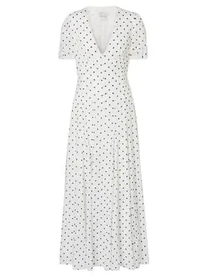 Posse Paloma Polka-dot Maxi Dress - Blue