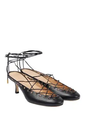 Chloé Ghillies Lace-up Pumps - Black