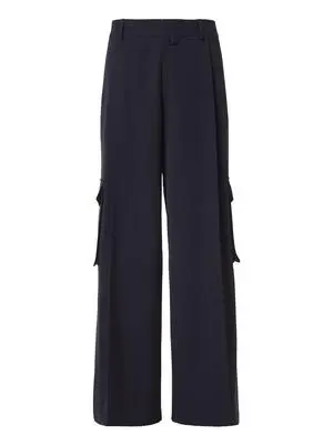 DRIES VAN NOTEN Dries Van Noten High-Rise Wool Cargo Trousers