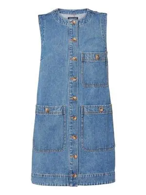 Veronica Beard Oakley Denim Mini Dress - Blue