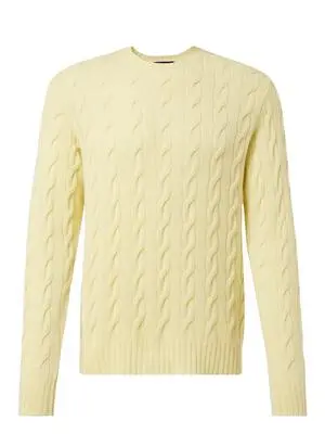 Ralph Lauren Cable-knit Cashmere Sweater - Yellow